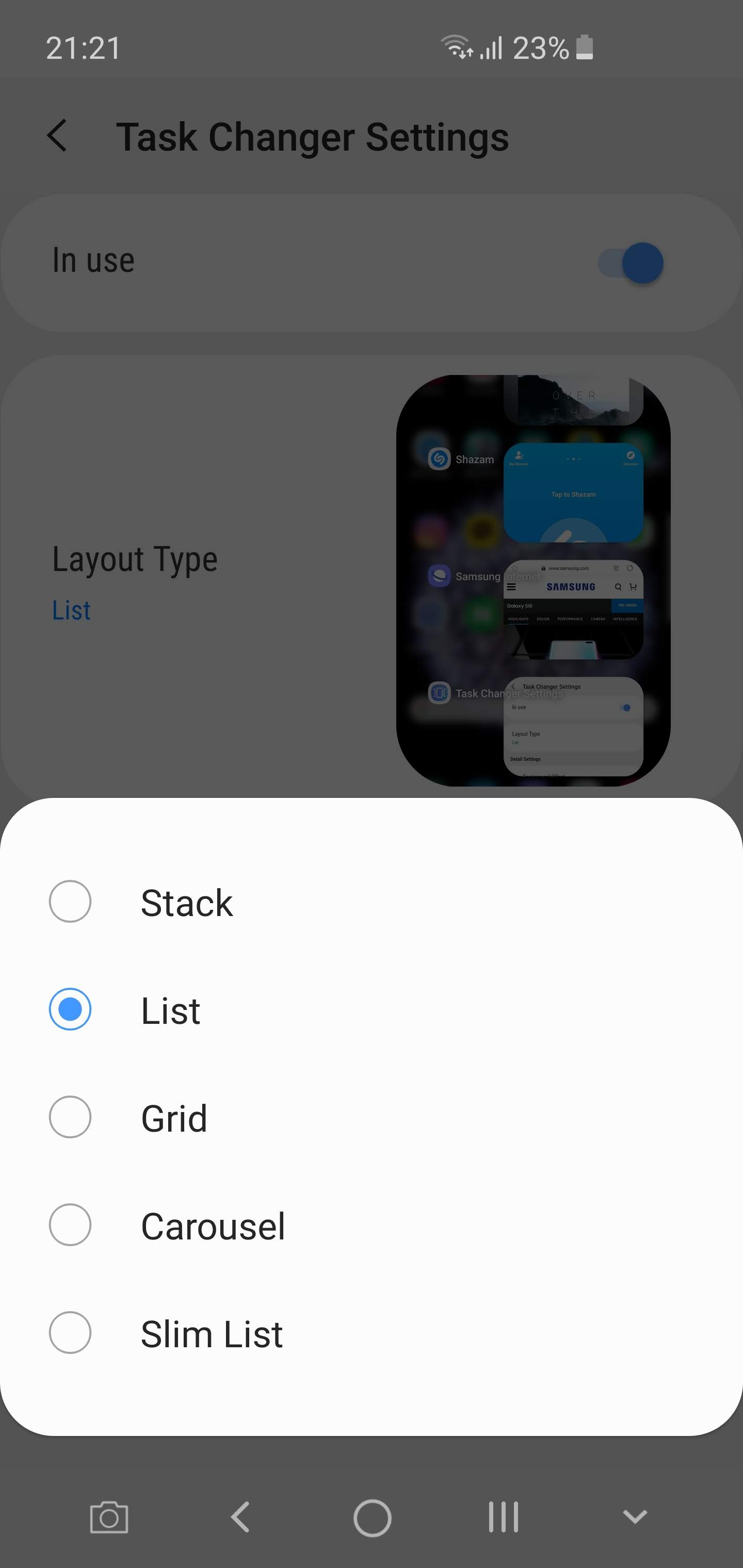 【Galaxy】Task Changerでアプリ履歴画面を大胆にカスタマイズ！【Good lock】
